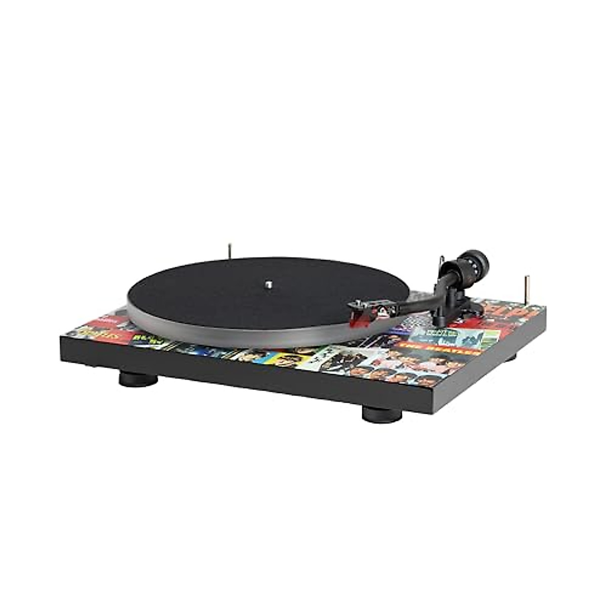 Pro-Ject Debut III Turntable - The Beatles Singles, Limited Edition Beatles Record Player, 8.6″ S-Shaped Aluminium Tonearm, Ortofon 2M Red Cartridge, Beatles Memorabilia Vinyl Player - High Gloss