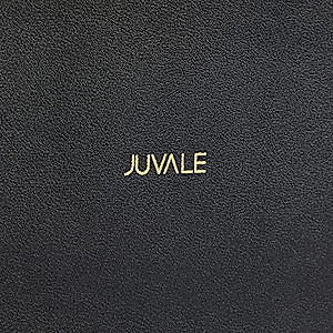 2 Pack Faux Leather Foldable Storage Bins with Handles, Collapsible Baskets for Home Organization (Black, 10 x 6.5 In)