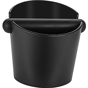 APTSPADE Espresso Knock Box,4.8 Inch Coffee Knock Box, Espresso Dump Bin With Removable Knock Bar and Non-Slip Base