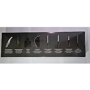 Iberico Ham Set with Ham Carving Knife, Boning Knife, Paring Knife, Knife Steel, Apron, Cover and Jamon Serrano Tongs - Slicing Knife for Meat Cutting - Chef Knife Set With Bag - Serrano Ham Knife