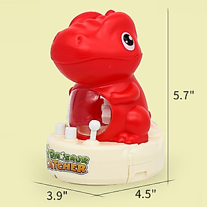 Yanpoake Mini Claw Machine for Kids Mini Arcade Game Dinosaur Mini Vending Machine Toys with 6 Tiny Stuff Prizes Birthday Gift for Girls Boys Ages 3+