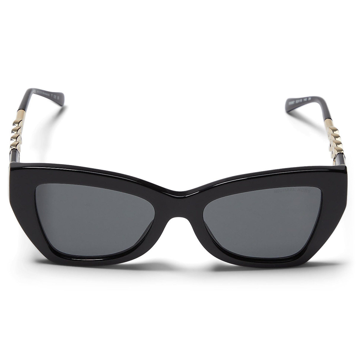 Michael Kors Eyewear Women's MK2205 Montecito Butterfly Sunglasses, Black/Dark Grey Solid, 52 mm