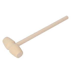 30 pcs Mini Wooden Hammer Kids Toys,Small Unfinished Hammer Toy DIY Painting Beating Hammer Toy Educational Wooden Tools for Smashing Cakes