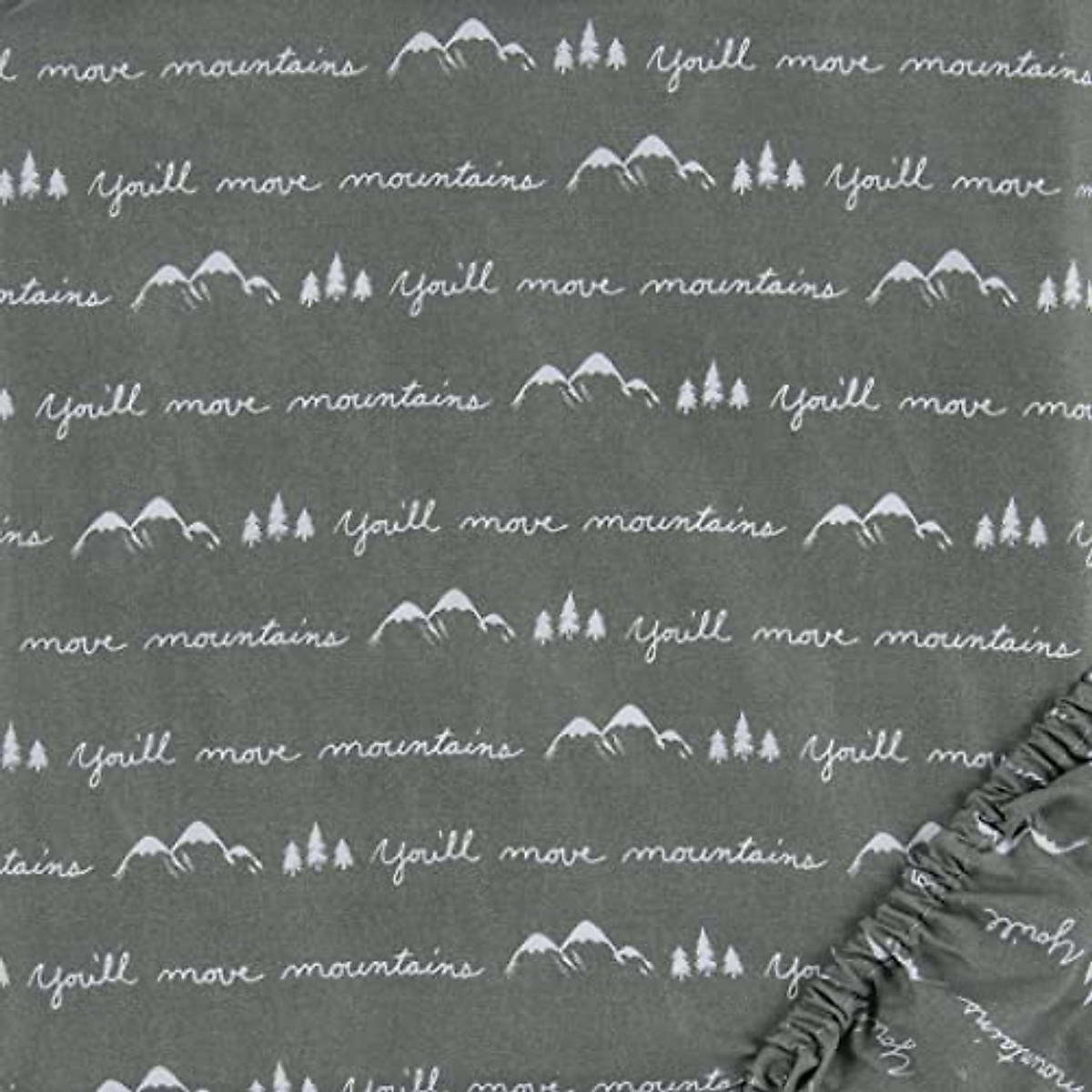 Sammy & Lou Mountain Cabin 2-Pack Microfiber Fitted Crib Sheet Set, Fits Standard Crib Mattress 28 in x 52 in; Fully Elasticized,