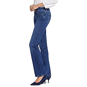NYDJ Women's Marilyn Straight Denim Jeans, Cooper, 12