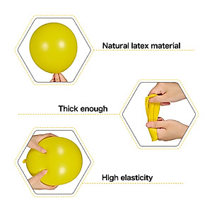 Yellow and Gold Balloons Arch Garland Kit-143Pcs Macaron Yellow Balloons for Birthday Anniversary New Years Baby Shower Graduation Engagement Wedding Party Decoration