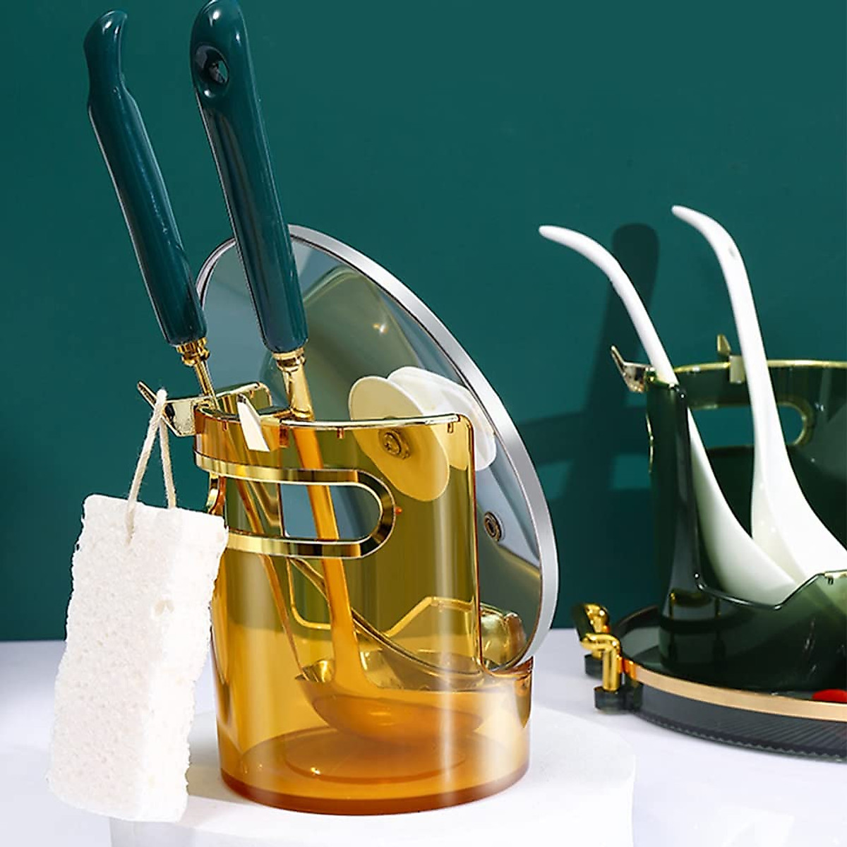 Lid Rack Kitchen Lid Holder Kitchen Spoon Rest Stovetop Spoon Rest Countertop Lid Holder Chopsticks Rest Wear-resistant Lid Utensil Rest Keeper Pot Holder Appliance Spatula The Pet