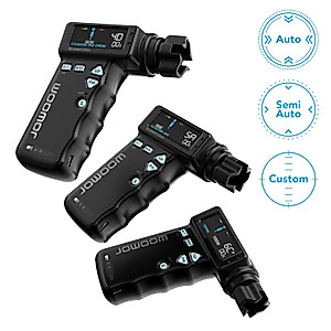 JOWOOM T2 Smart Automatic Guitar & Ukulele Tuner | Fast Acoustic Guitars Auto-Tuner With 180RPM Electric String Winder | Safe & Professional Grade Tuner For Ukuleles | USB Rechargeable Battery | Black