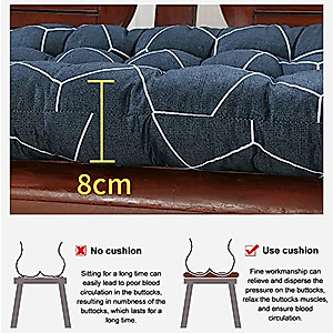XYXH Garden Bench Seat Cushions, Thicken Patio Bench Cushion, Swing Chair Cushion Seat Pads, for Indoor/Outdoor Hanging Chair Cushion (Style 2 45x150cm)