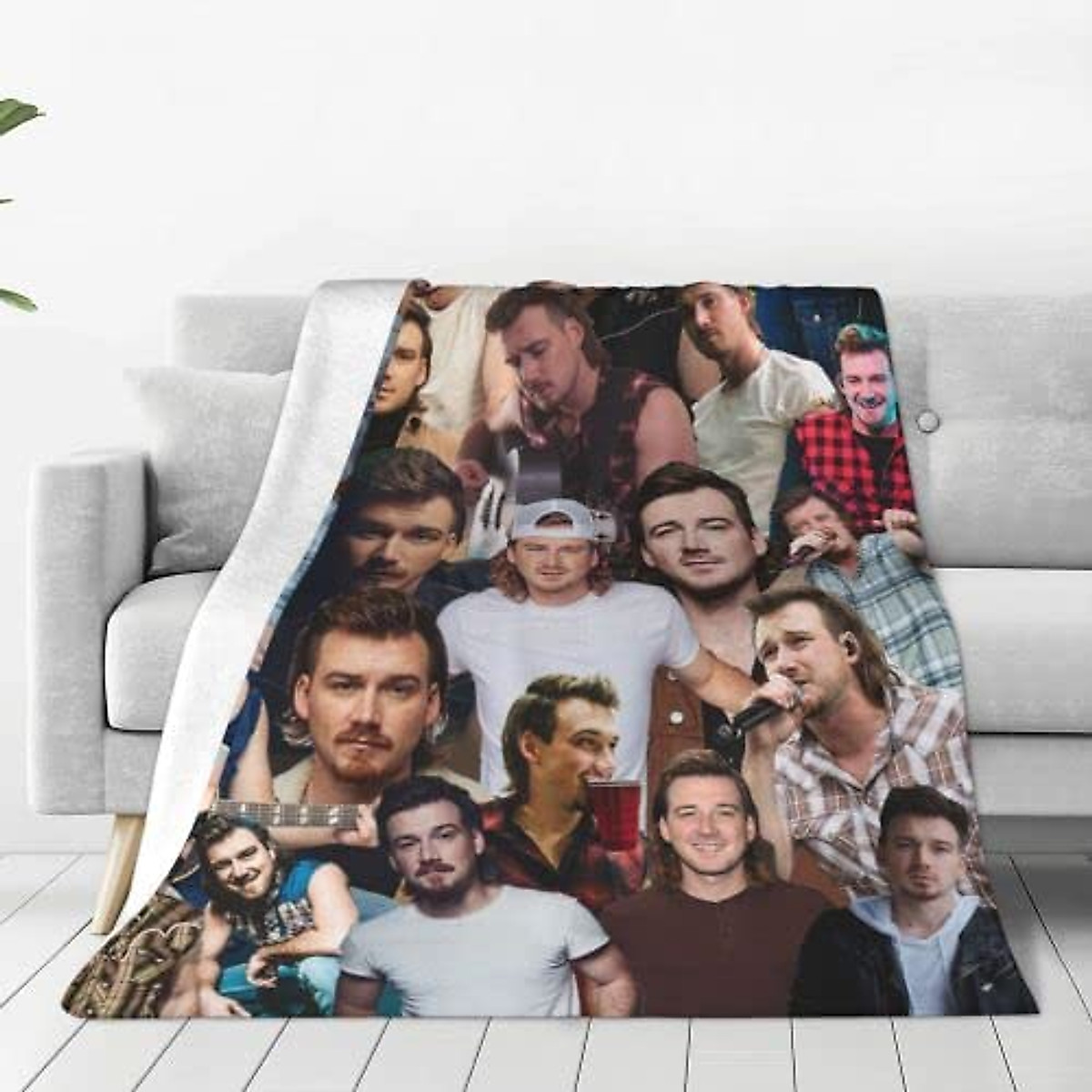 Ultra-Soft Blanket Singer Blanket Flannel Blanket Portable Throw Blanket for Living Room Couch Sofa Car 80"X60"