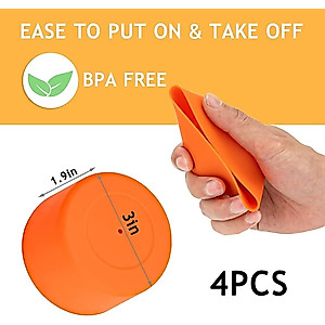 Zenbo 4pcs Silicone Boot for Stanley 40 oz Quencher, IceFlow Flip 30 oz, and 20 oz Tumblers