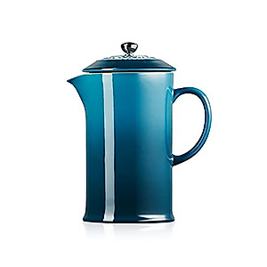 Le Creuset Stoneware French Press, 34 oz., Deep Teal