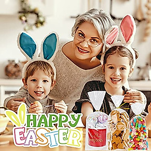 QTOP Cellophane Bags Cookie Bags Cellophane Treat Bags 3 Sizes 110 PCS cookie bags with Twist Ties for Birthday Party Favors, Valentines, Halloween, Christmas, Wedding（4x9.5 5x11 6x12 inches）