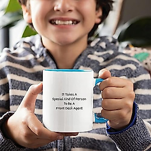 Special Person Gift for Front Desk Agent Receptionist Coworker Humor 11oz 15oz Inner Color Accent Mug