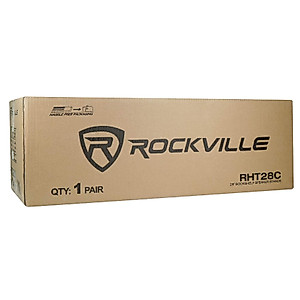 Rockville 28" 2-Tone Bookshelf Speaker Stands Surround Sound Home Theater (RHT28C)