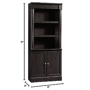 Sauder Palladia Library With Doors, Wind Oak finish