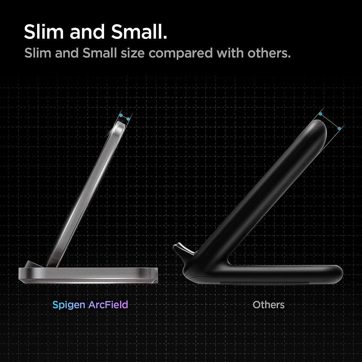 Spigen [Designed for Samsung] Qi True 15W Super Fast Wireless Charger Stand for Samsung Galaxy S23 Plus Ultra Z Fold Flip 4 3 S22 Note 20 S21 S20 S10 S10e Note 10 and More [No Adapter Included]