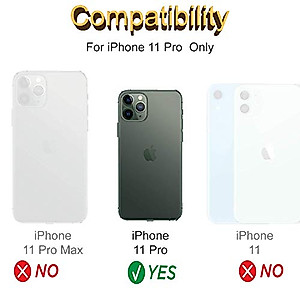 ArmadilloTek Vanguard Designed for iPhone 11 Pro Case (5.8 inches) Military Grade Full-Body Rugged with Built-in Screen Protector and Kickstand - Black