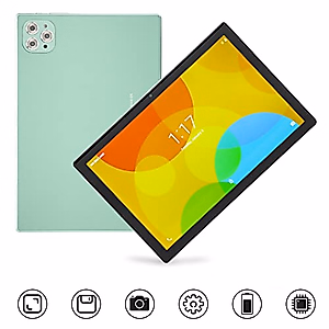 soobu Gaming Tablet, 5000mAh Rechargeable 6GB RAM 128GB ROM 10.1in Tablet for Entertainment (US Plug)