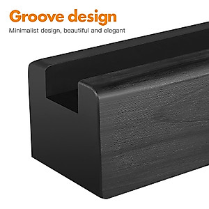 Housoutil Full Body Mirror Stand, Wooden Artwork Racks Full Length Mirror Holders Wood Display Mount Display Support Bases Floor Mirror Bracket for Home Office Bathroom