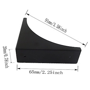 Corner Guard,glrovazas 4 Pcs Decorative Desk Box Corner Protector Desk Case Edge Cover Safety Guard Furniture Corner Bumpers Thickened Hardware for Jewrlry Box Cabinet（Black）