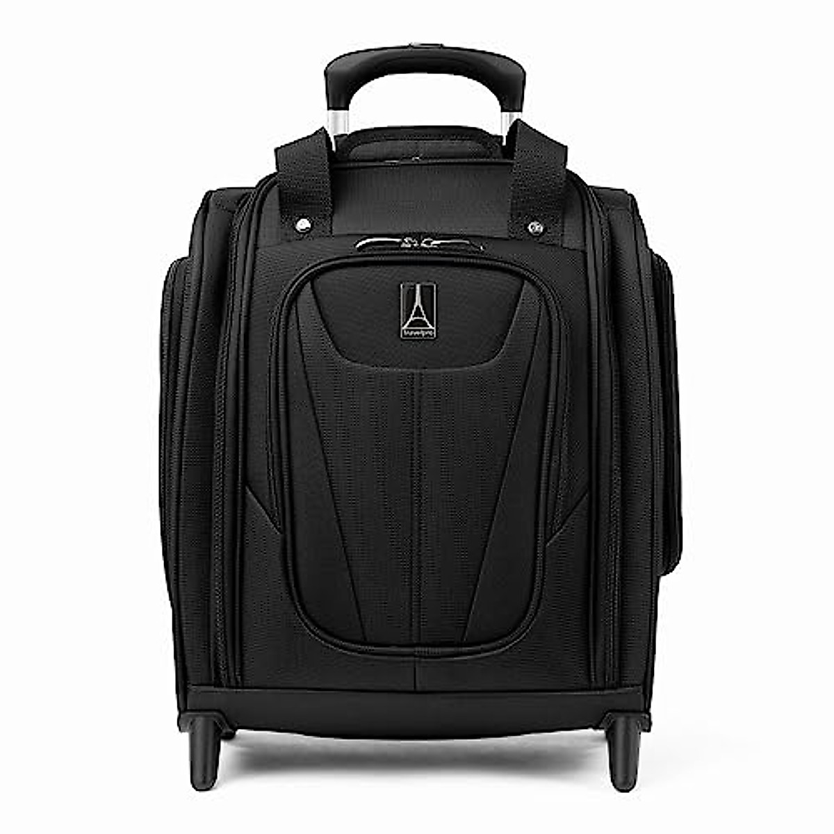 Travelpro Luggage Maxlite 5 Softside Lightweight Rolling Underseat Compact Carry on Upright 2 Wheel Bag, Men and Women, Black, 15-Inch