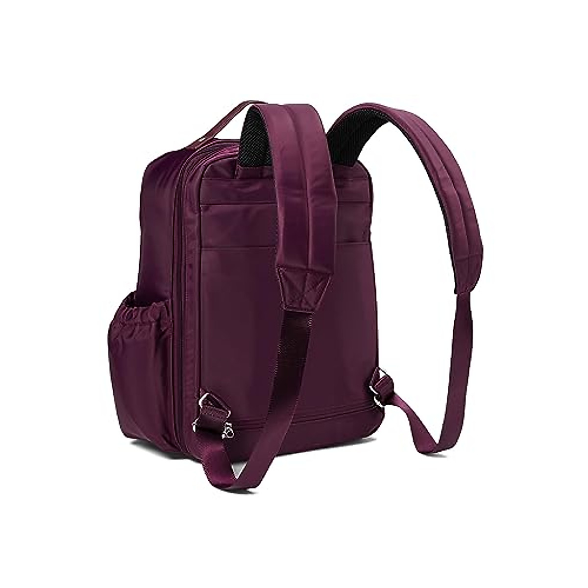 Baggallini Women's Tribeca Expandable Laptop Backpack, Mulberry