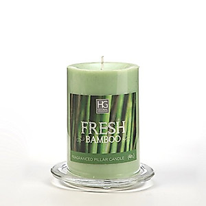 Hosley's Set of 8 Clear Glass Pillar Plates - 4 Inch Diameter. Ideal Gift for Weddings, Parties, Spa, Pillar Candle, Votive Candle Garden. Or as a Pedestal W1