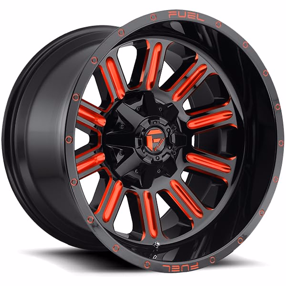 FUEL Hardline NLQ-Gloss MIL RED Wheel with Painted (20 x 9. inches /5 x 114 mm, 1 mm Offset)