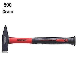 Teng Tools 500 Gram Cross Peen Engineers Hammer With One Round Face & One Wedge Peen Face - HMEG500, Silver