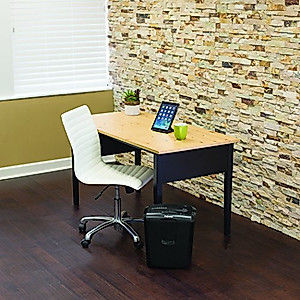 Fellowes 4605801 Powershred 49C 8-Sheet Cross-Cut Paper and Credit Card Shredder, Black