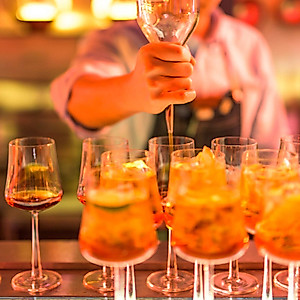 Liquor Pour Spout Set Stainless Steel Bottle Spouts and Liquor Pourer Dust Cap Covers 7+7 Pcs Speed Pour Top for Bottles