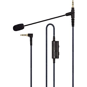Cable Boom Microphone Compatible with HyperX Cloud Flight | 3.5mm Jack Headphone - Volume Control for Playstation PS4 or Xbox One Controller, PC, Tablet,Laptop,Smartphone - Boompro Gaming Mic (150CM)