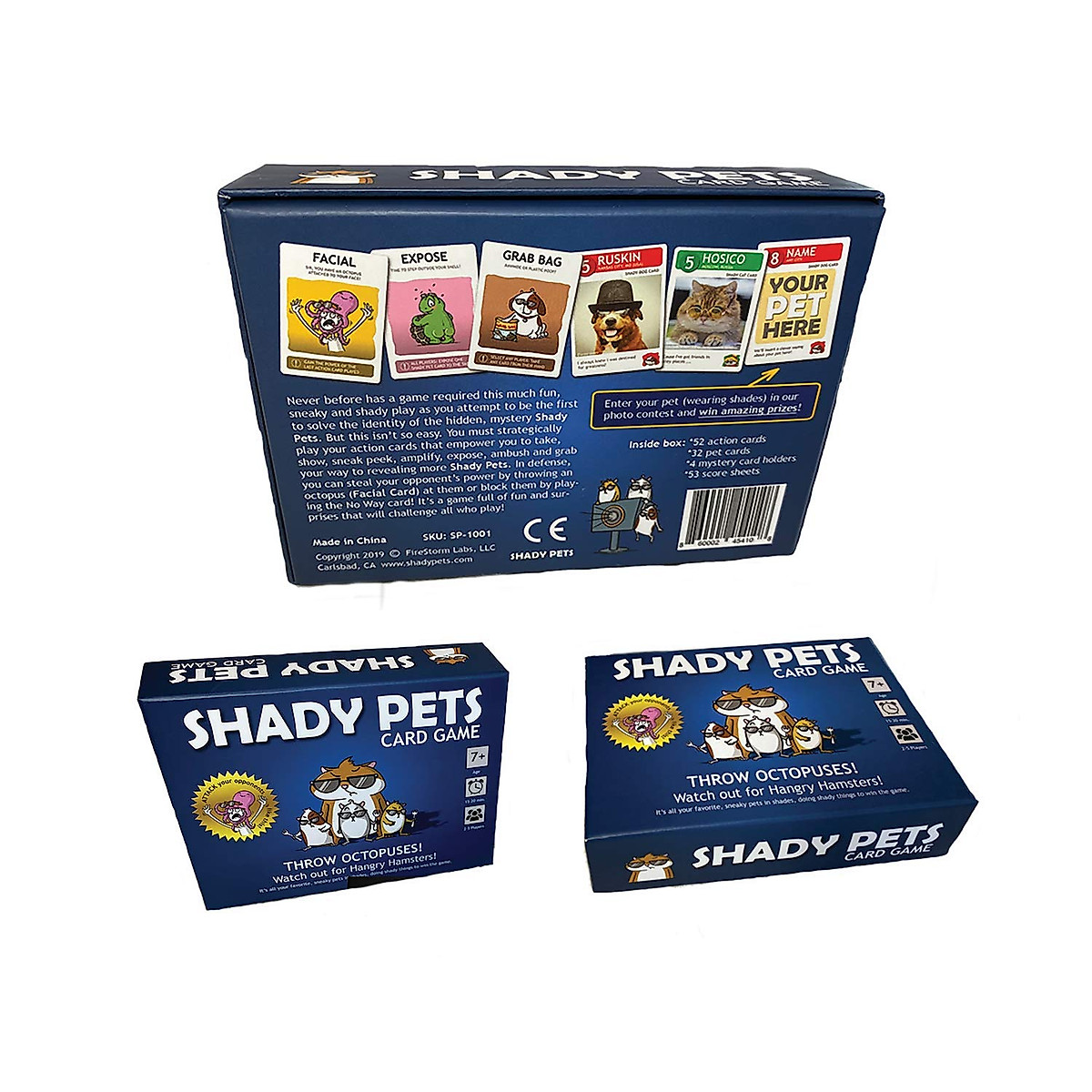 Shady Pets Card Game - Fun Family Card Game for Teens, Adults, and Kids, 2-6 Players, Gift Idea, Perfect for Game Night, Birthday, Travel, and Parties