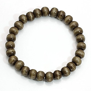 MILAKOO 5 Pcs Wooden Beaded Bracelet Bangle for Men and Women Elastic 8MM Beads