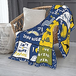 ZUMAS Tennis Gifts Blanket for Men Women, Throw Blanket for Boys Girls Kids Adult Bedroom Decoration, Christmas, Thanksgiving, Birthday Gifts for Boys Girls Teens Kids (Tennis, 50x60)