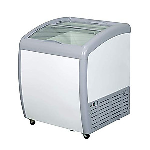 Ancaster Food Equipment 160L Capacity Glass Top Ice Cream Freezer