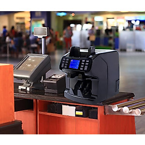 Demotio Bank Grade Two Pocket Bill Sorter MA-900 Non-Stop Bill Counter Multi-Currency Highly Reliable Counterfeit Detection and Value Counting with Built-in Printer
