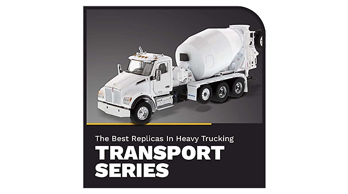Kenworth T880 SFFA Concrete Mixer Model - 1:50 Scale Diecast Collectible