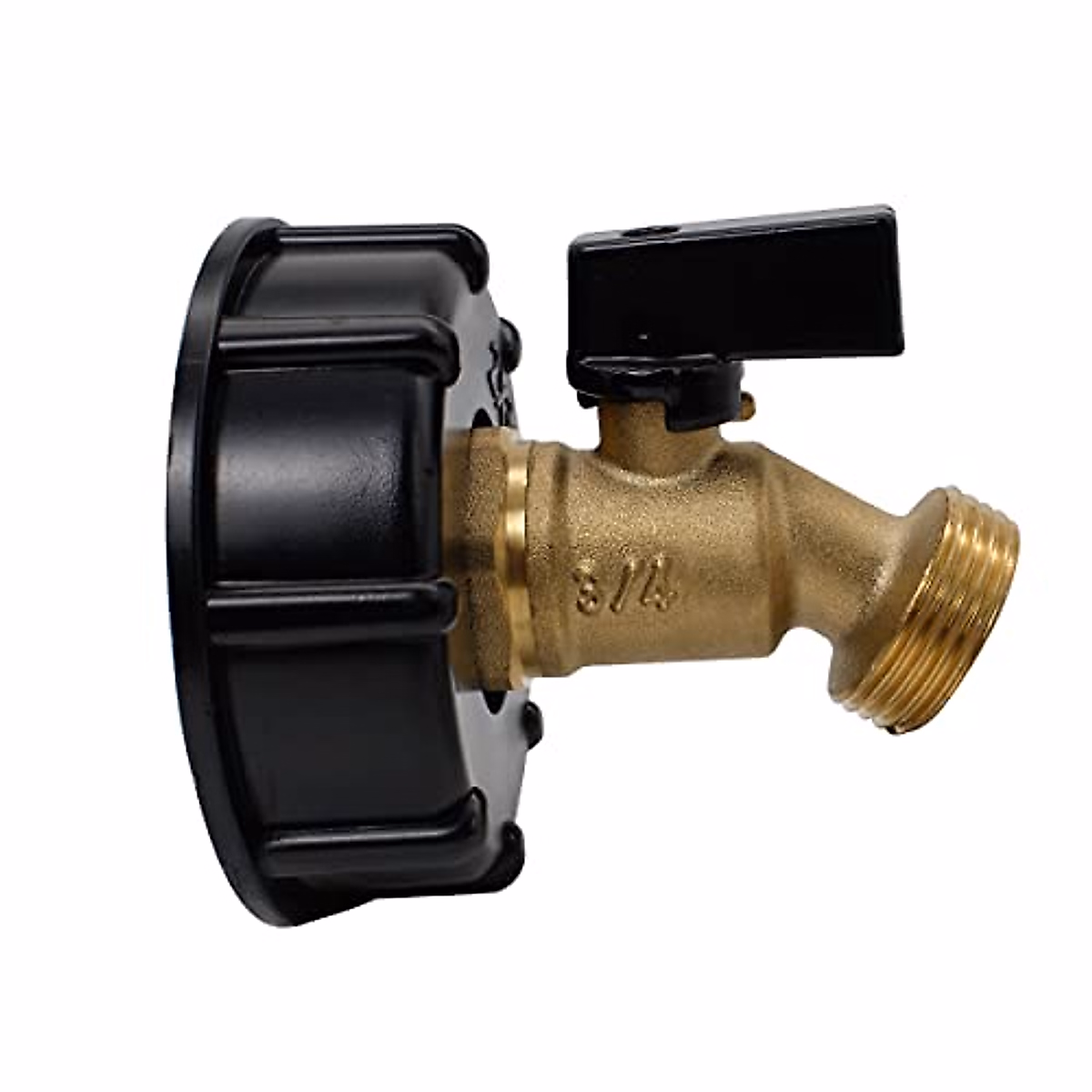 275-330 Gallon Tote Water Tank Adapter 2" Coarse Thread (Not Fine Thread! Coarse Thread Common On European IBC) Brass Hose Faucet Valve Garden Hose Connector Replacement IBC Tote Valve Fitting Parts