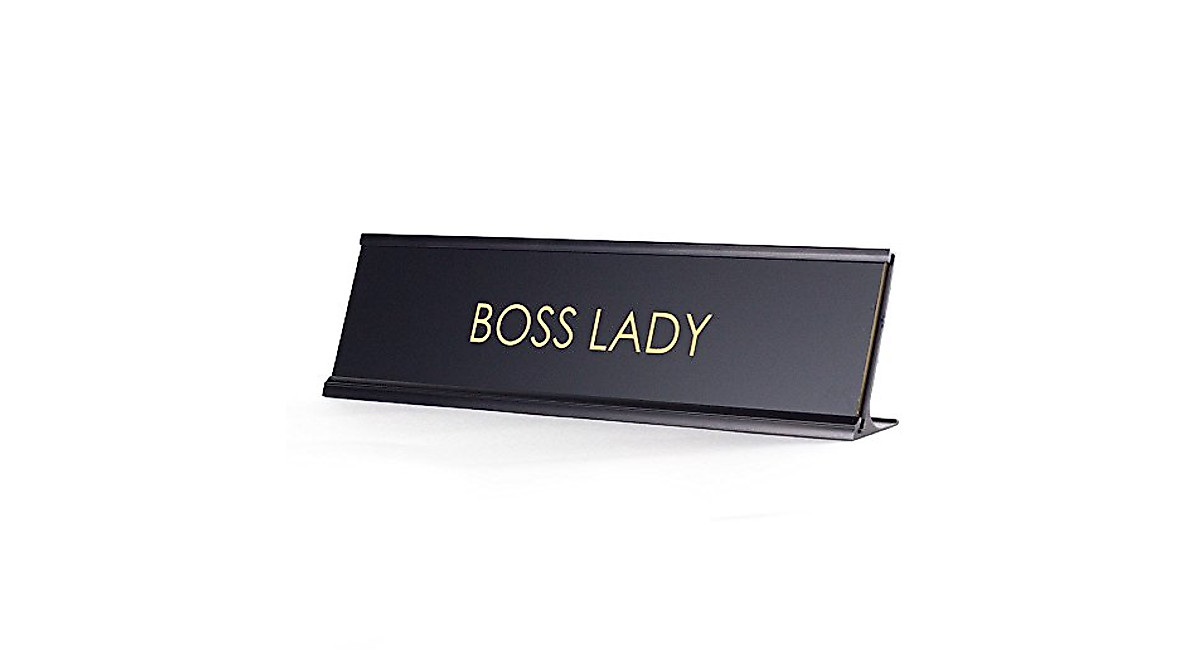 Boss Lady Desk Name Plate - Perfect Gift for Her