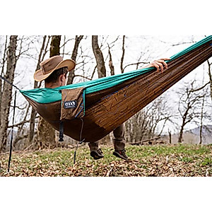 ENO DoubleNest Hammock Prints - Fade Teal/Chartreuse