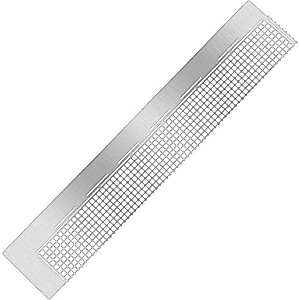 Whaline Diamond Painting Ruler Mesh Ruler Grid Diamond Drawing Tool Stainless Steel Ruler Diamond Painting Accessories with 520 Blank Grids for Diamond Painting Round Full Drill & Partial Drill