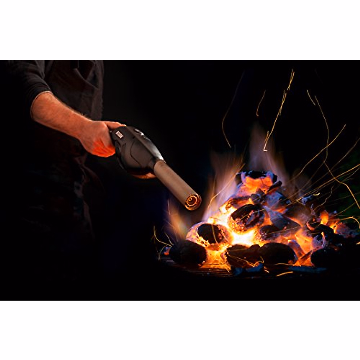 BISON AIRLIGHTER 520, Cordless Fire Starter, Charcoal Starter and Lighter, Grill Starter, Campfire Starter, Butane Powered with Built-In Blower