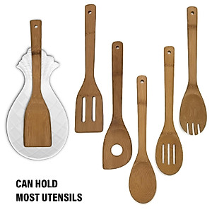 Multi-Purpose Ceramic Spoon Rest for countertop Kitchen Holder Jewelry Tray Spoon Holder for Kitchen Modern Farmhouse Decor Pineapple