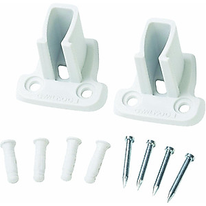 ClosetMaid 1741 SuperSLide Wire Shelf End Bracket, White