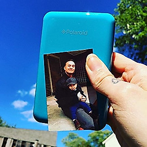 Zink Polaroid ZIP Wireless Mobile Photo Mini Printer (Blue) Compatible w/ iOS & Android, NFC & Bluetooth Devices