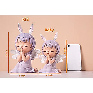 Guardian Angel Cute Piggy Bank for Girls Makes a Perfect Unique Gift, Nursery Décor, Keepsake, Baby Baptism Gift, or Savings Piggy Bank for Baby Pink