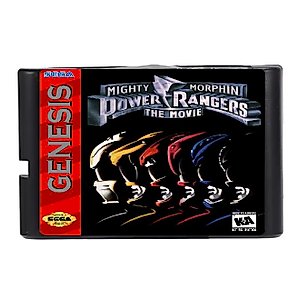 Mighty Morphin Power Rangers - The Movie Video Game Card for Sega Megadrive Genesis Game Cartridge