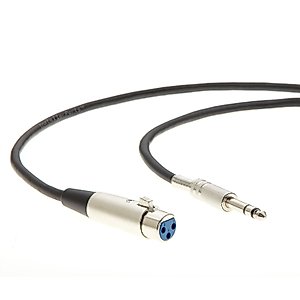 InstallerParts XLR Female to 1/4" Stereo Male Microphone Cable - 100 Feet - Compatible with Amplifiers, Instruments, and More!